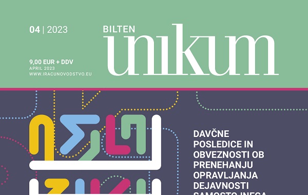 Bilten Unikum – april 2023 - Inštitut za računovodstvo